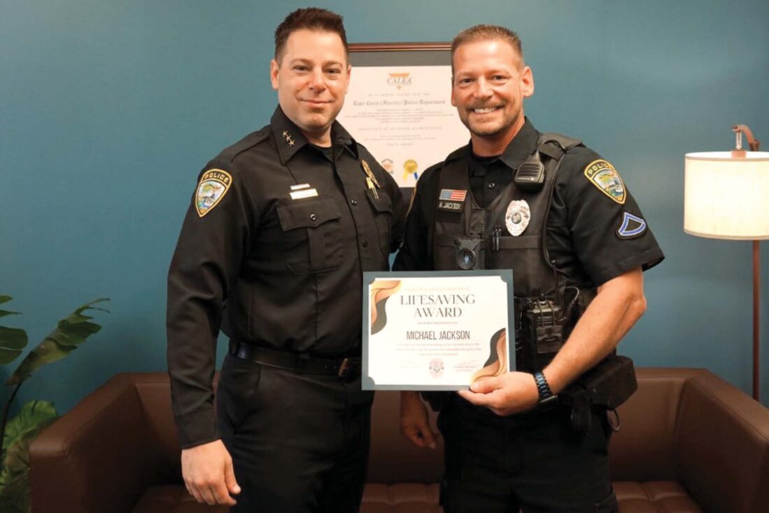 Cape Coral police officer recognized for saving man’s life - Cape Coral ...